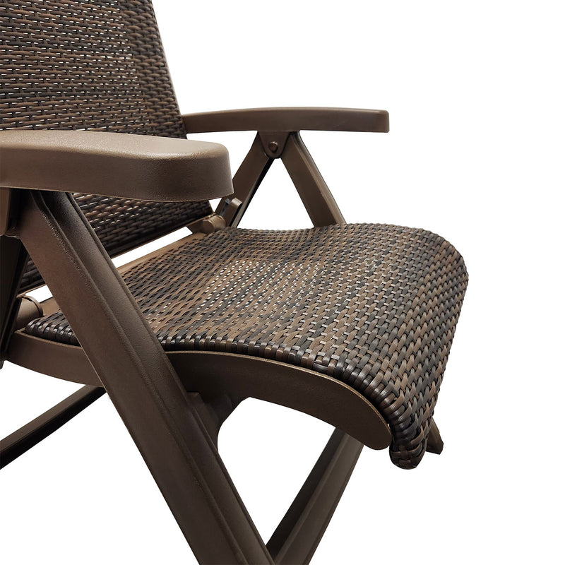 Java All-Weather Wicker Folding Chair