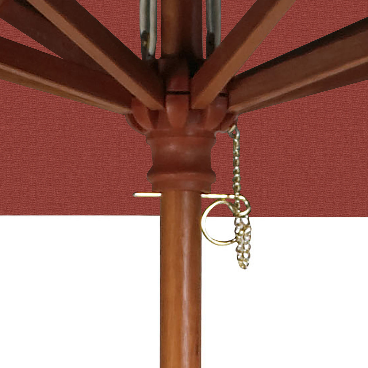 Wooden Market Umbrella