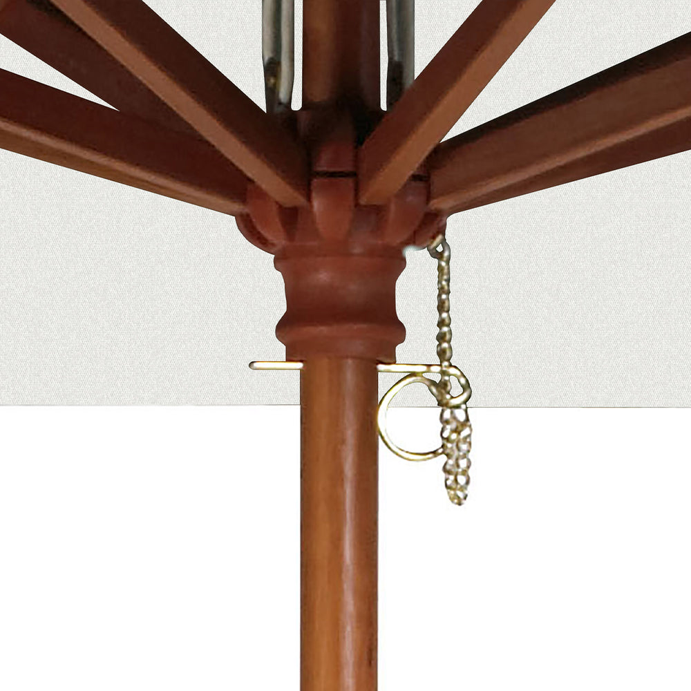 9' Wooden Market Umbrella