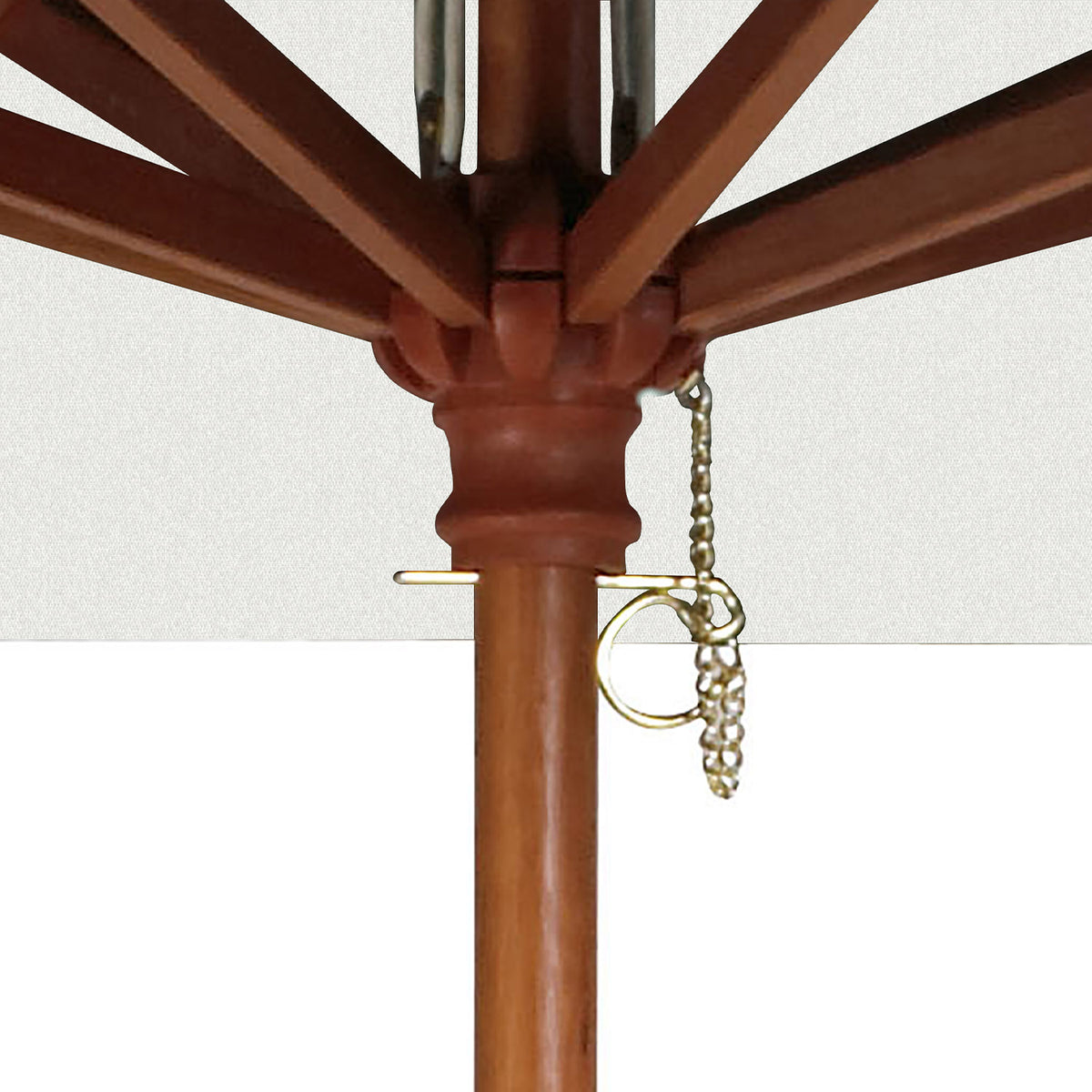 9' Wooden Market Umbrella