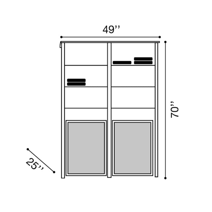 Sunset Towel Valet Double Unit